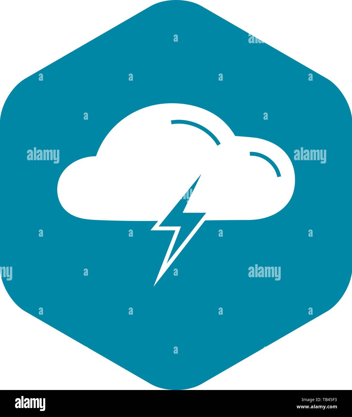 Cloud light bolt icon, simple style Stock Vector Image & Art - Alamy