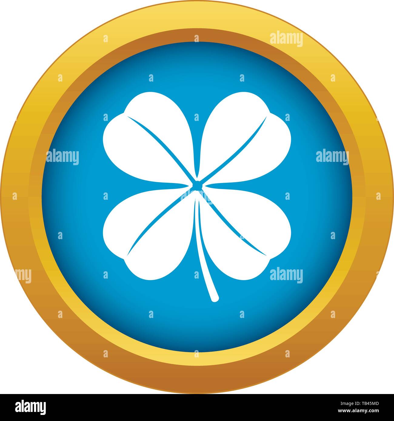 Clover leaf icon blue vector isolated Stock Vector Image & Art - Alamy
