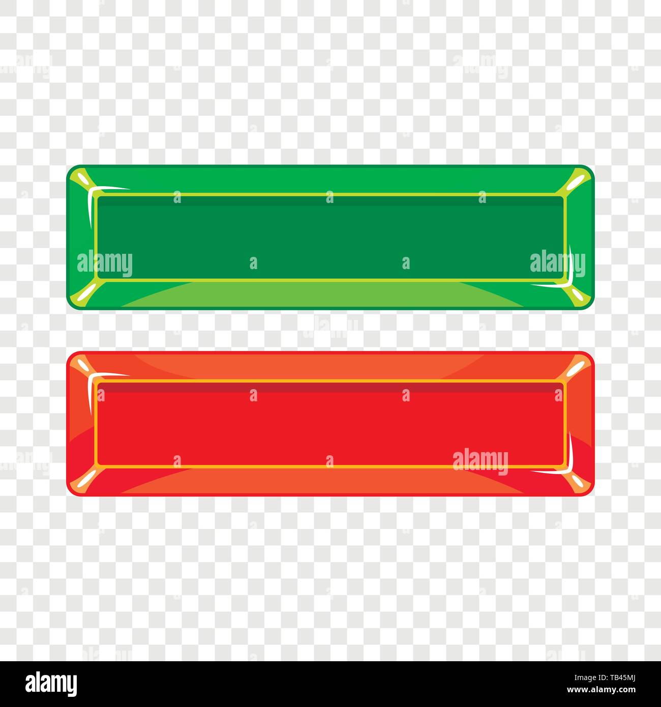 Two long buttons icon, cartoon style Stock Vector Image & Art - Alamy