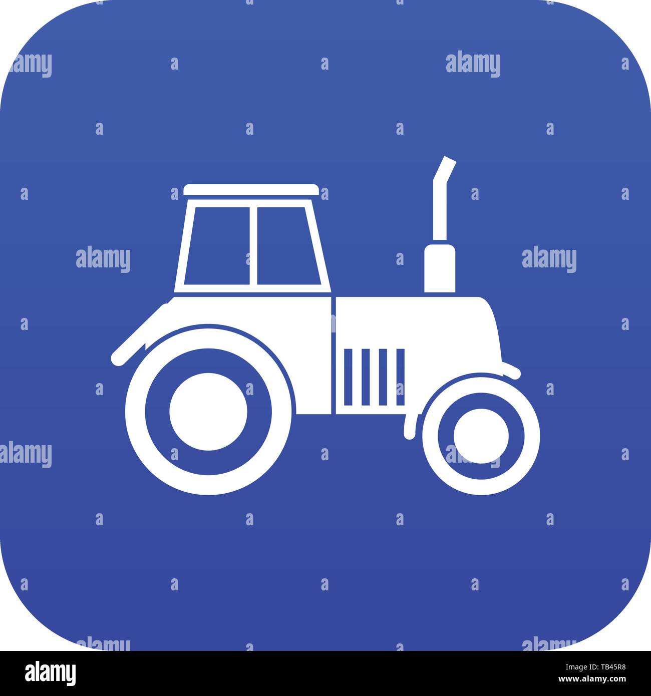 Tractor icon digital blue Stock Vector Image & Art - Alamy