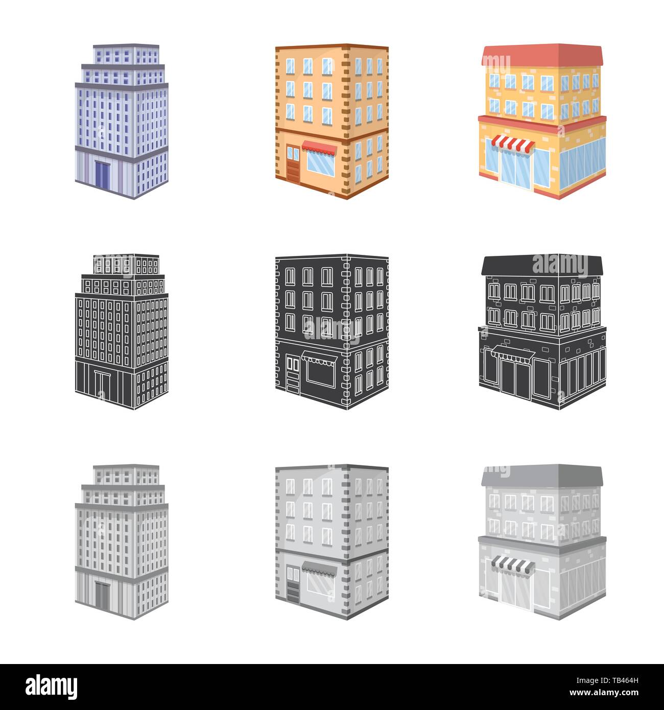 Vector design of construction and building logo. Set of construction ...