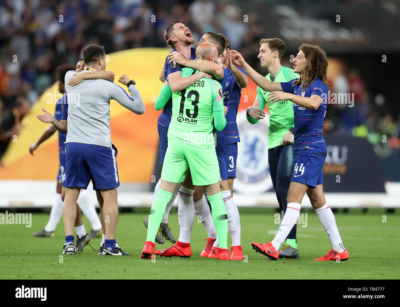 Chelsea players celebrates after the UEFA Europa League final at The ...