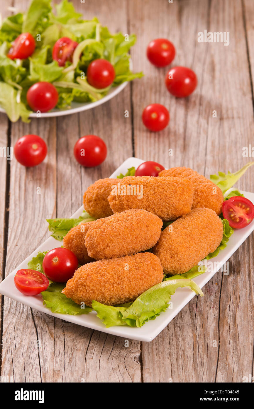 Suppli, italian fried rice balls Stock Photo - Alamy