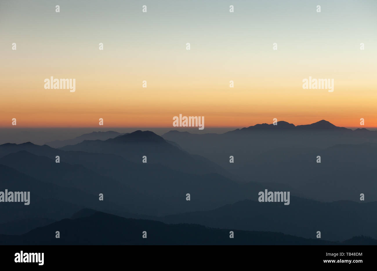 Clouds above annapurna at sunset hi-res stock photography and images ...