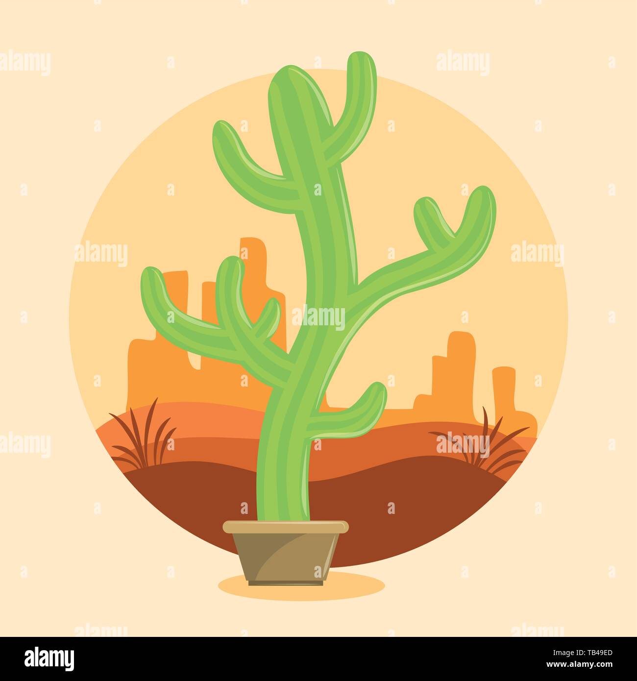Vector desertscape hi-res stock photography and images - Alamy