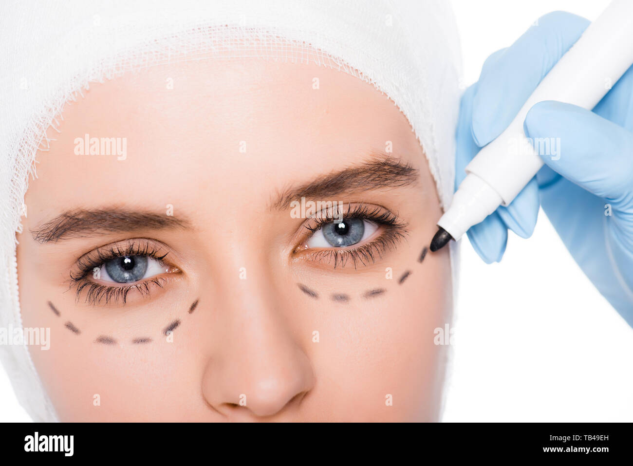 Pen marks face hi-res stock photography and images - Alamy