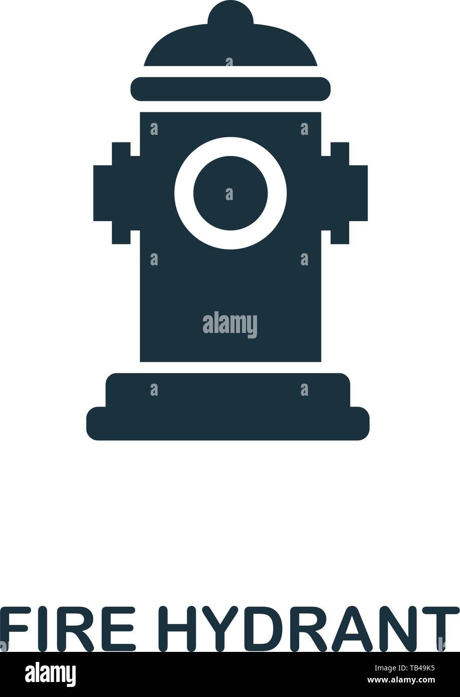 Fire Hydrant icon. Creative element design from fire safety icons ...