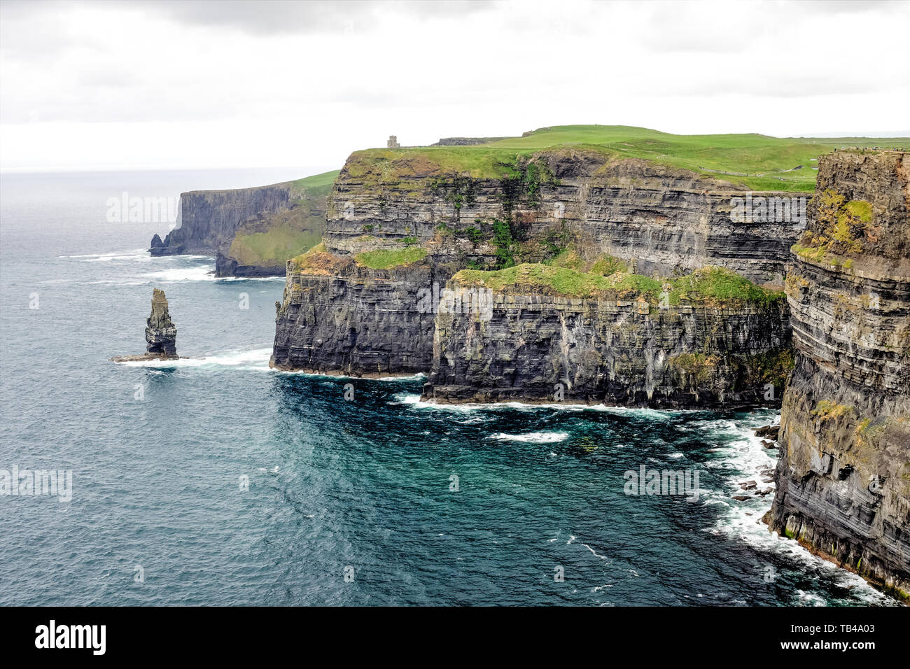 World famous Cliffs of Moher, one of the most popular tourist ...