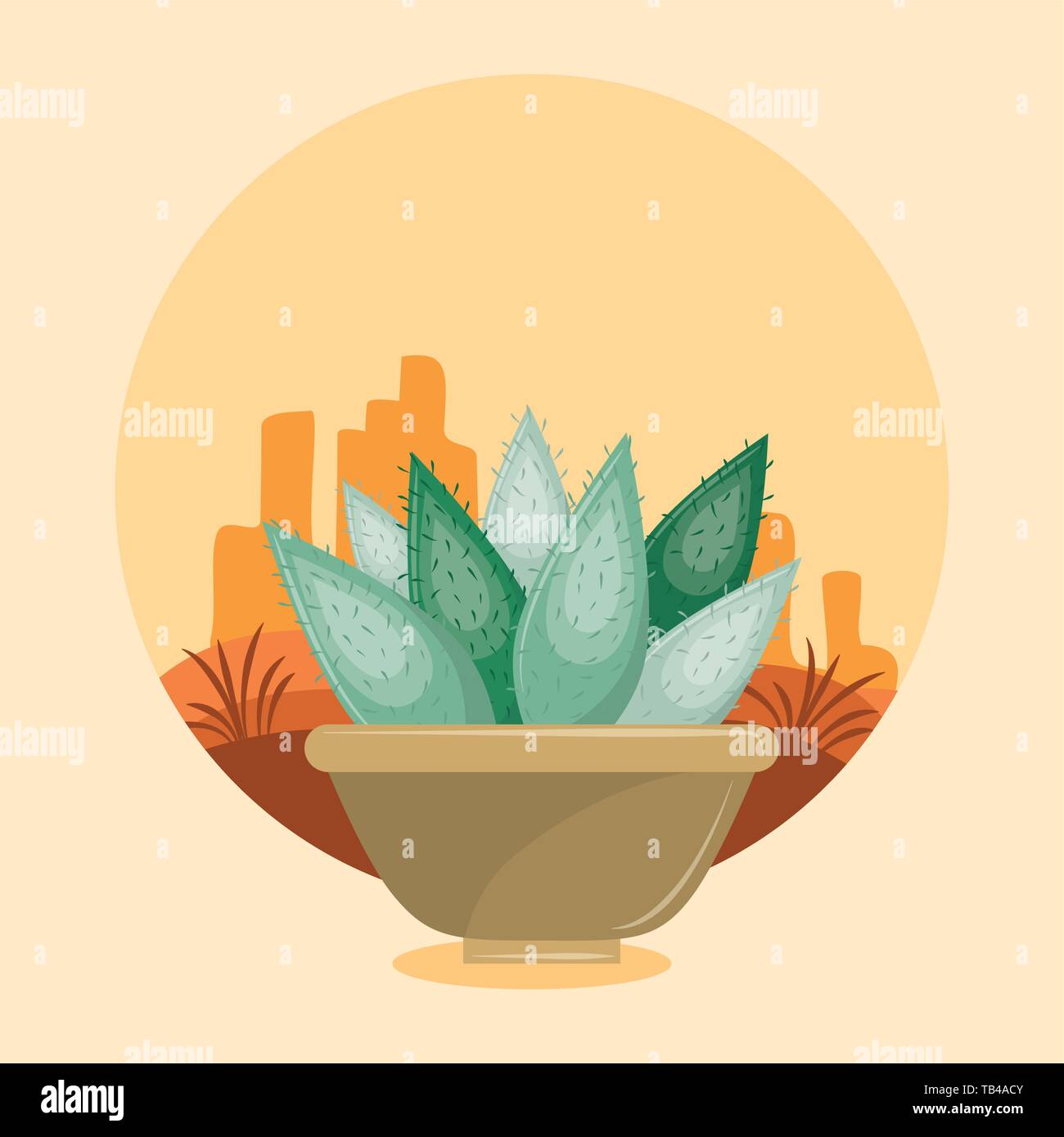 Vector desertscape hi-res stock photography and images - Alamy