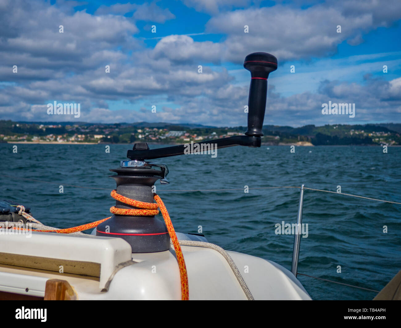 Sailboat winch hi-res stock photography and images - Alamy