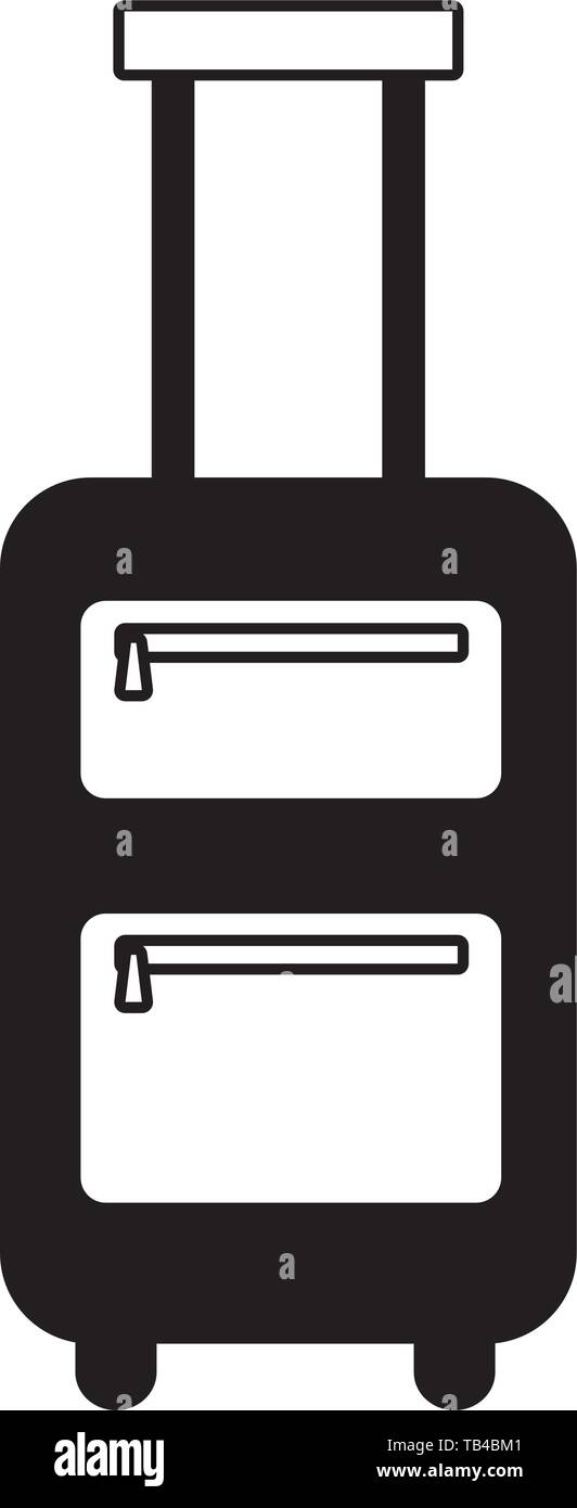 suitcase handle and wheels accessory Stock Vector Image & Art - Alamy