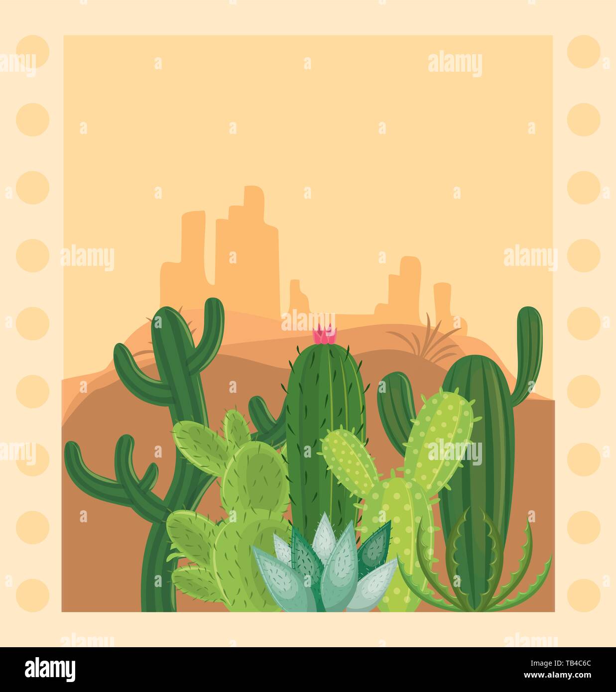 Vector desertscape hi-res stock photography and images - Alamy