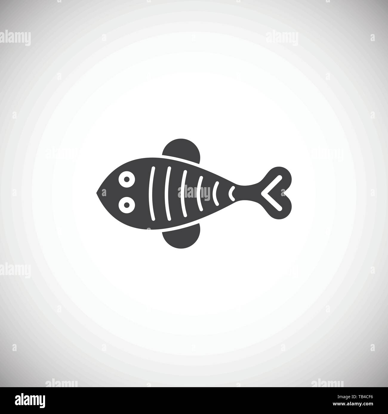 Fish icon on background for graphic and web design. Simple illustration ...