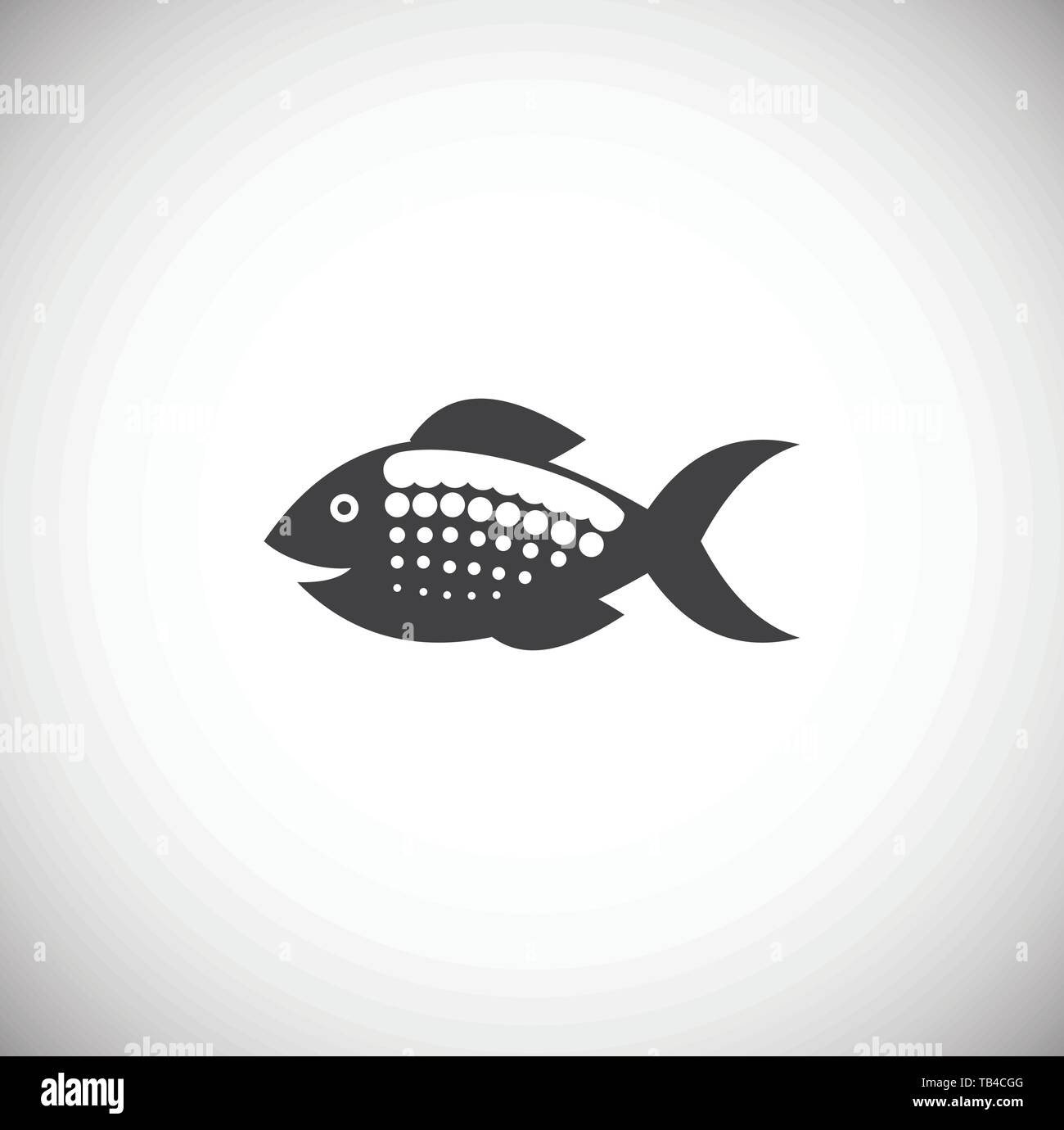 Fish icon on background for graphic and web design. Simple illustration ...