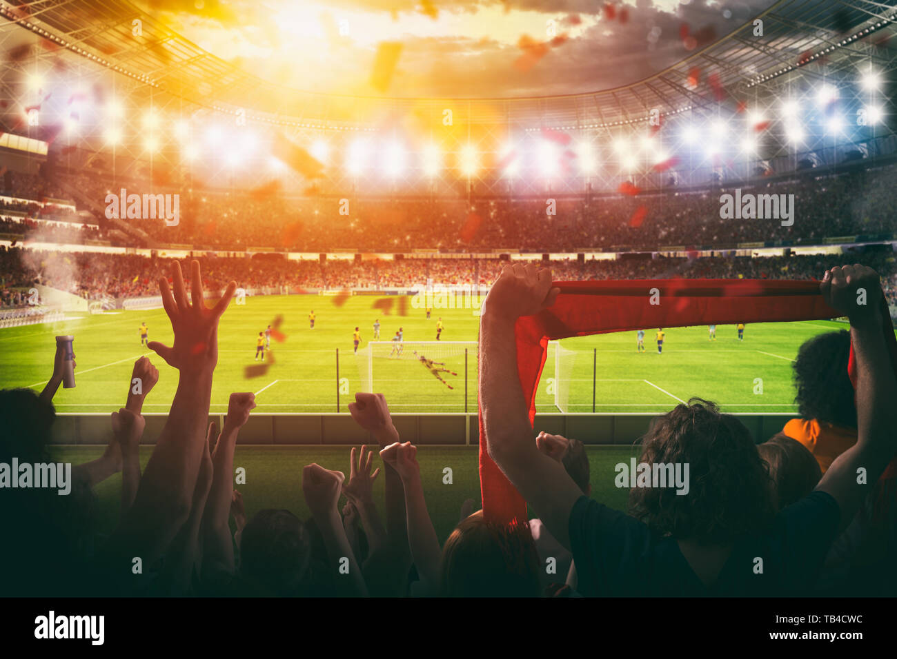 Stadium fans chorus hi-res stock photography and images - Alamy