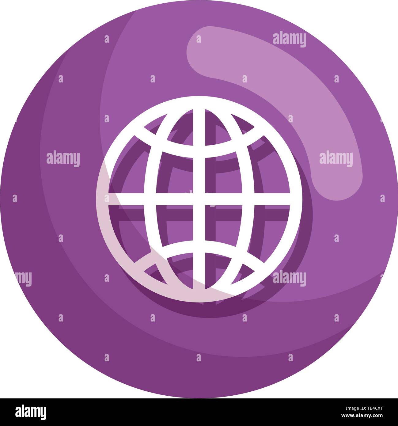 sphere planet browser icon vector illustration Stock Vector Image & Art ...
