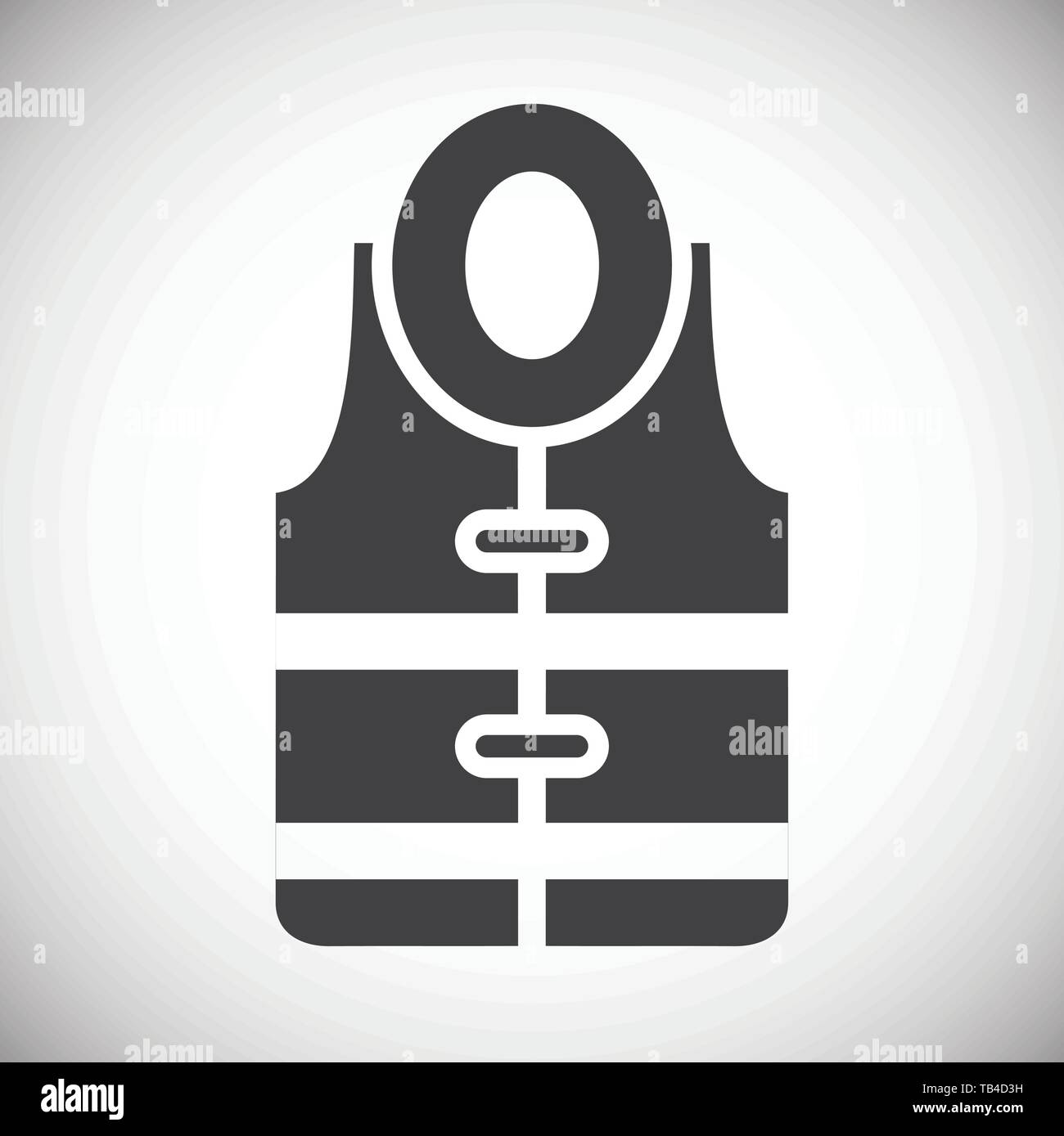 Life vest icons set on background for graphic and web design. Simple ...