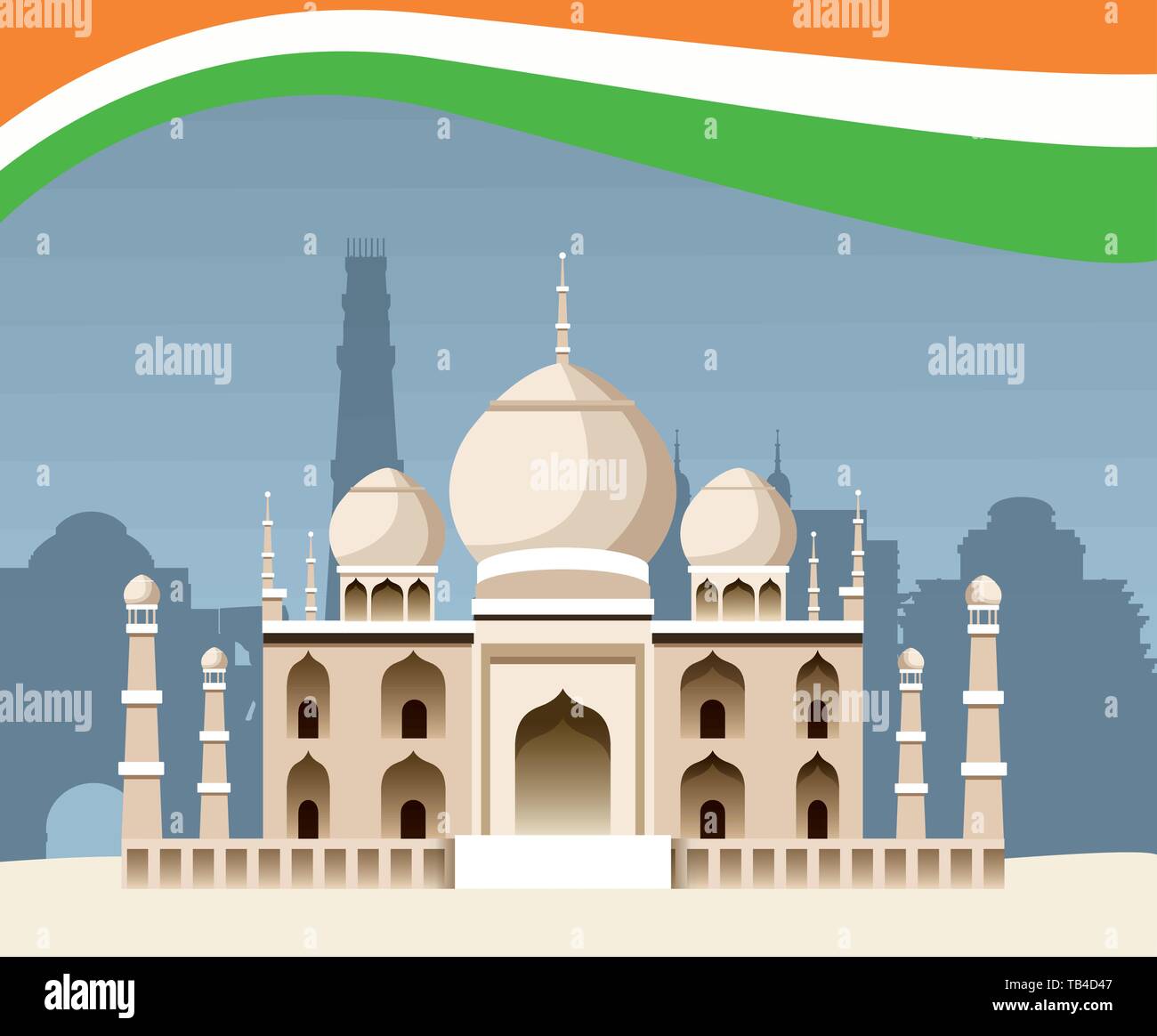 India national monument building architecture Stock Vector Image & Art ...