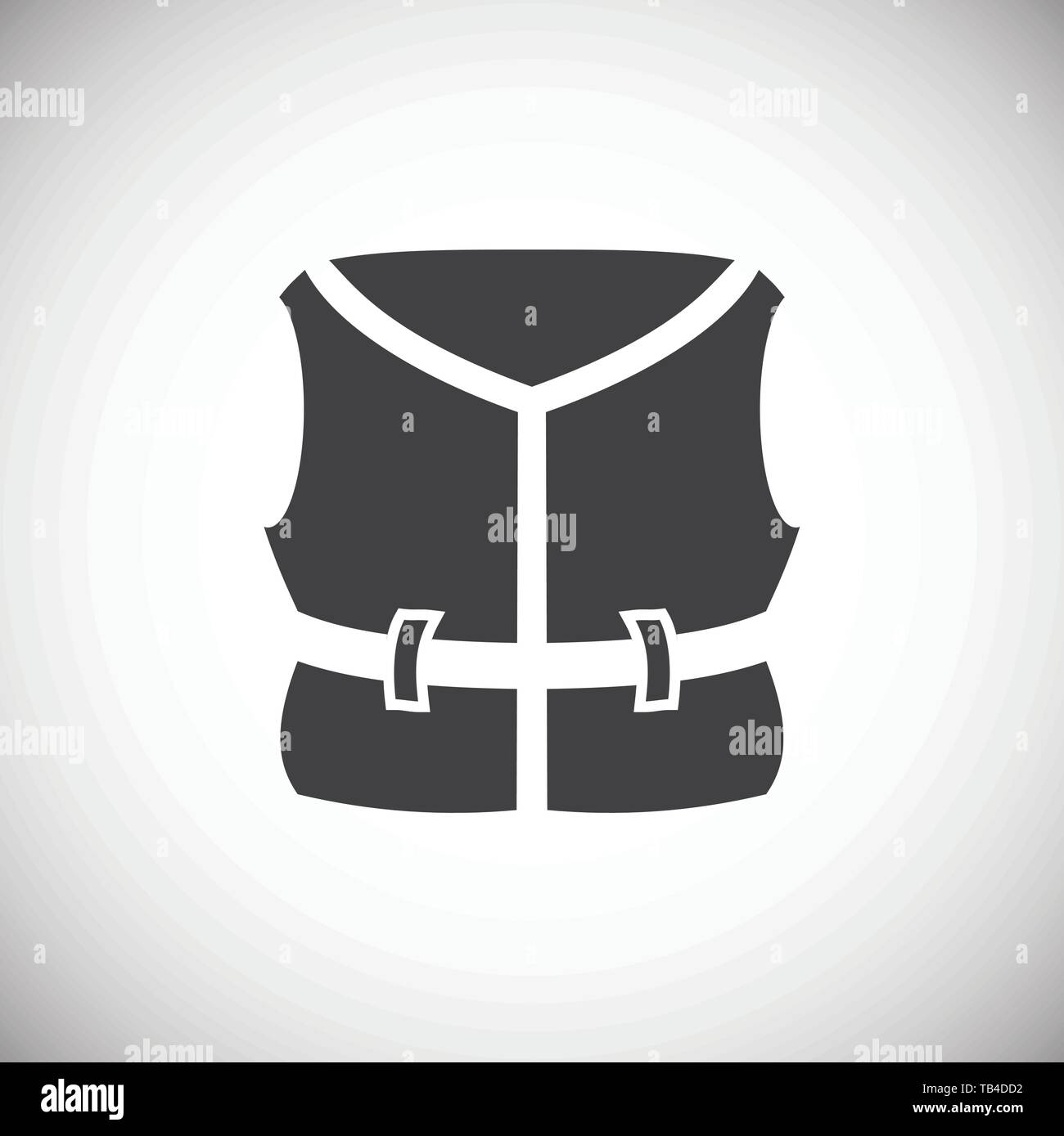 Life vest icons set on background for graphic and web design. Simple ...