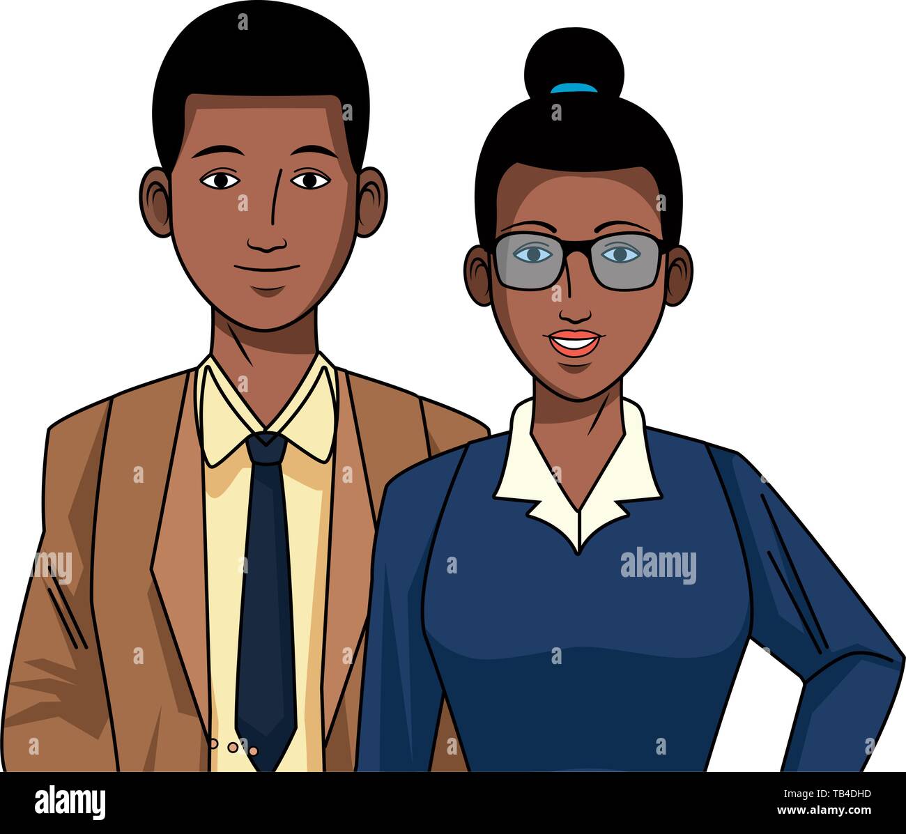 business couple avatar profile picture isolated Stock Vector Image ...