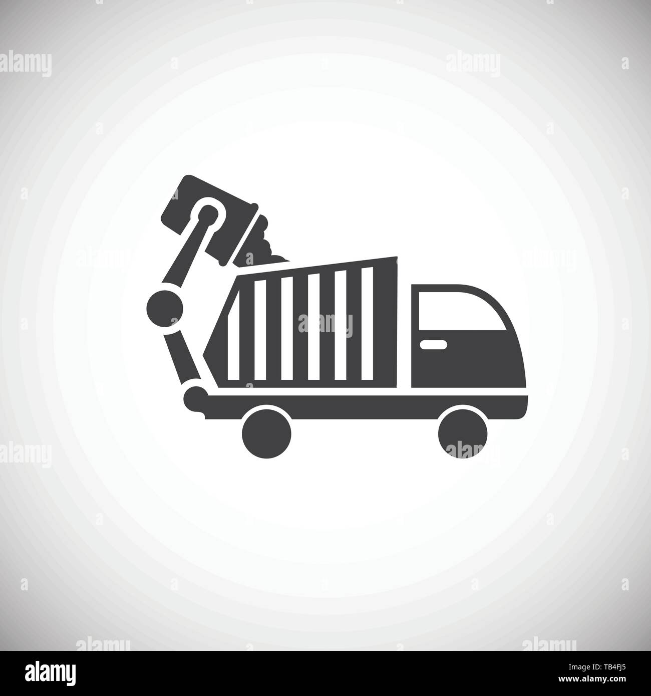 Garbage related icon on background for graphic and web design. Simple ...