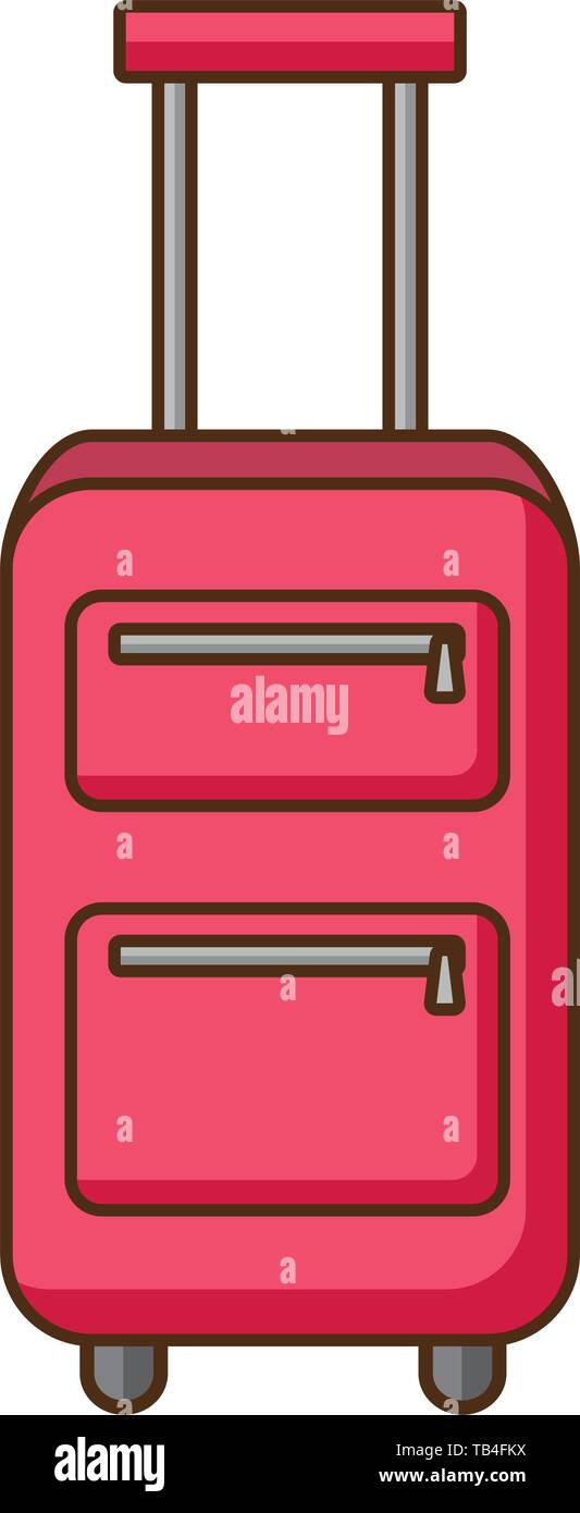 suitcase handle and wheels accessory Stock Vector Image & Art - Alamy