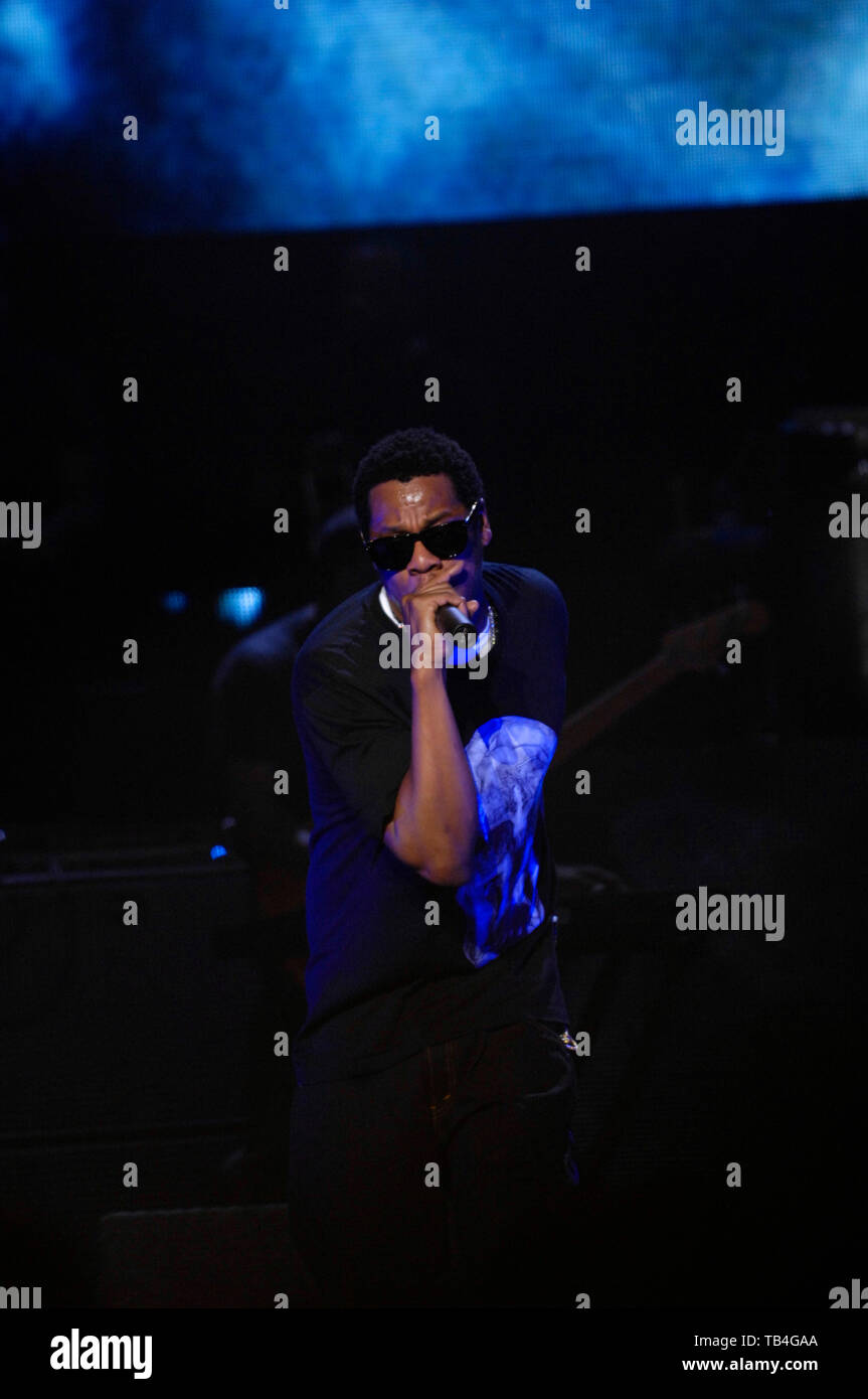 Rapper Shawn Carter aka Jay-Z performs on-stage at the launch of 'DJ ...