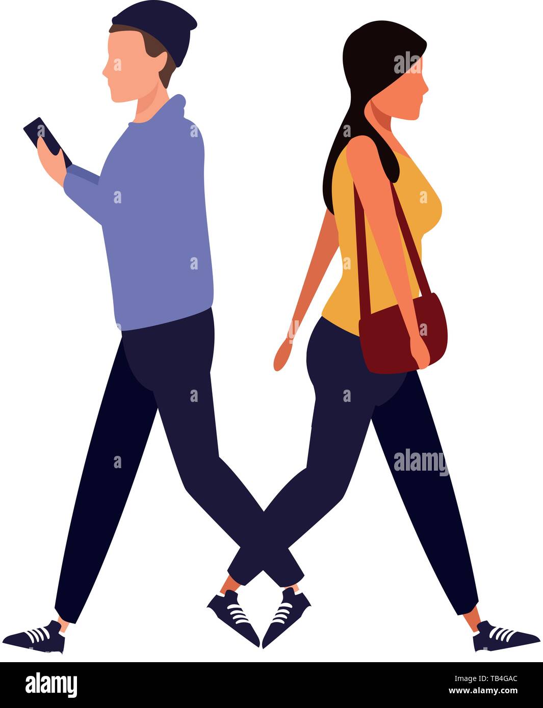 Love Couple Cartoon Stock Vector Image And Art Alamy