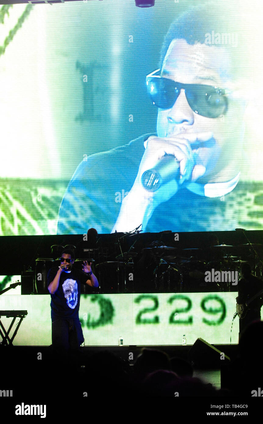 Rapper Shawn Carter aka Jay-Z performs on-stage at the launch of 'DJ ...