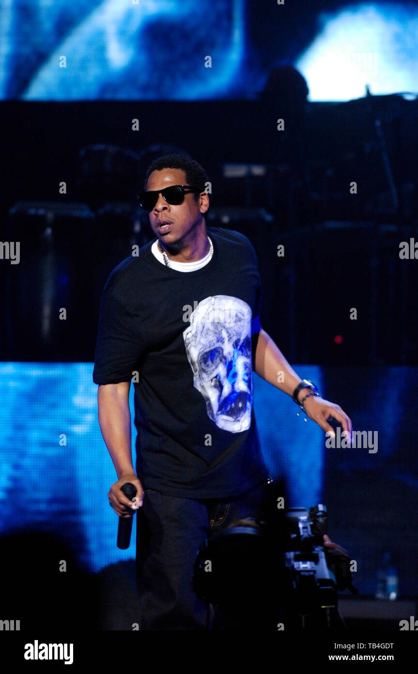 Rapper Shawn Carter aka Jay-Z performs on-stage at the launch of 'DJ ...