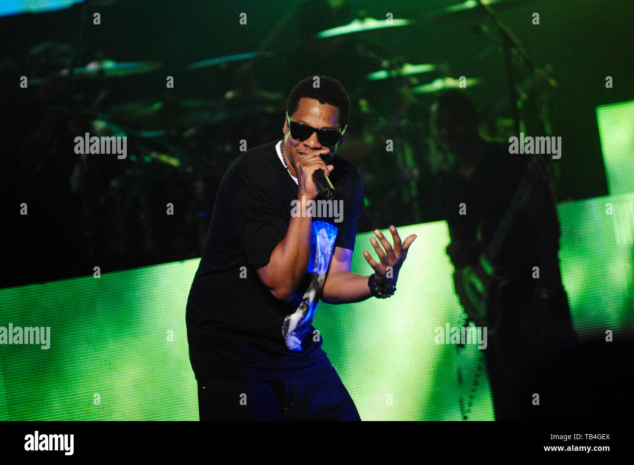 Rapper Shawn Carter aka Jay-Z performs on-stage at the launch of 'DJ ...