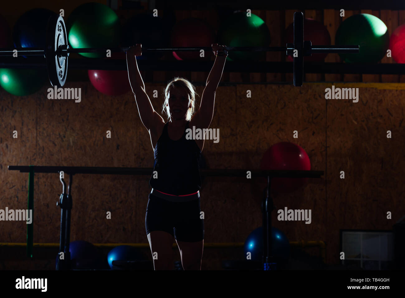 Healthy girl workout in the gym Stock Photo - Alamy