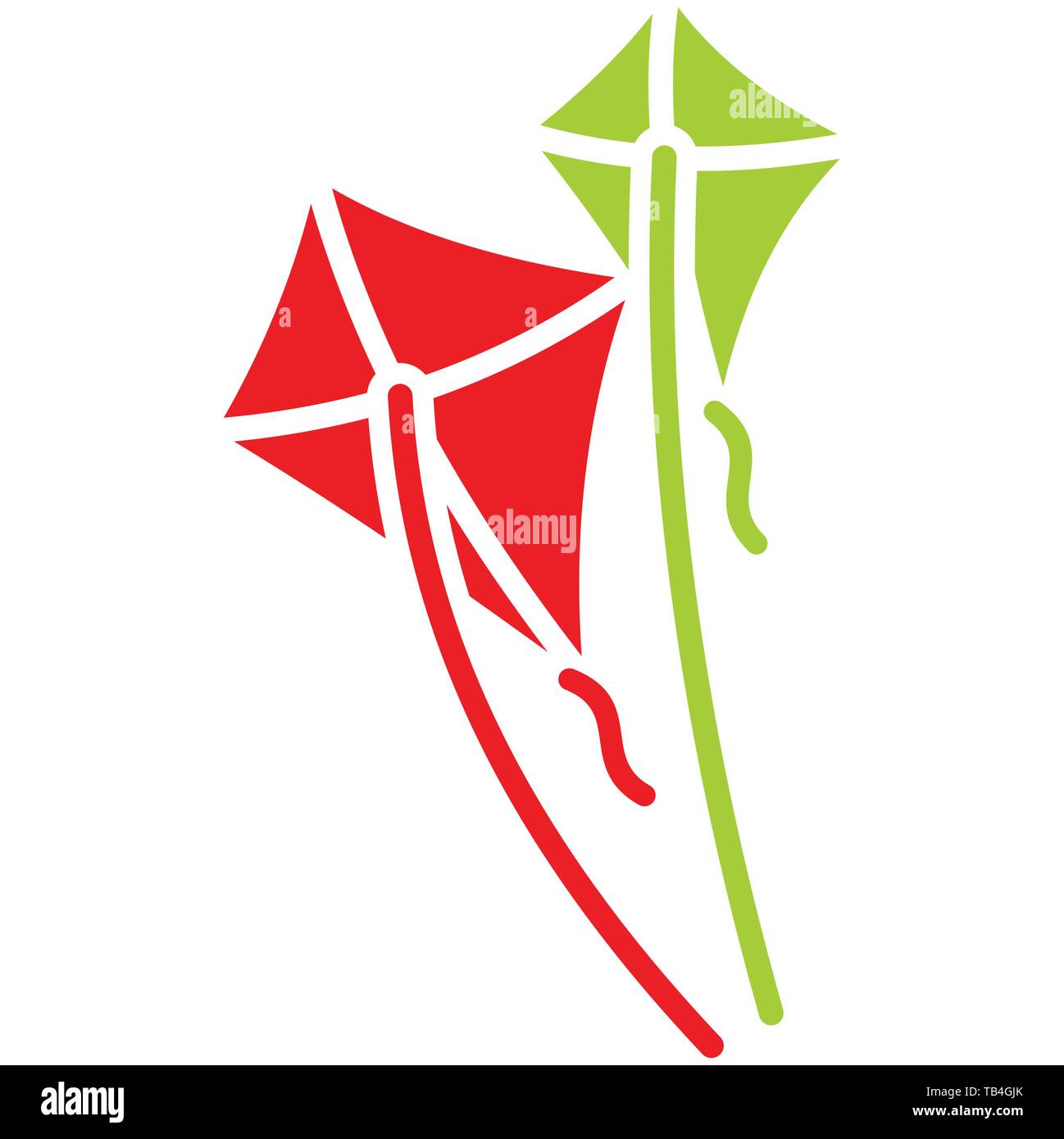 Kite icon on black background for graphic and web design. Simple vector ...