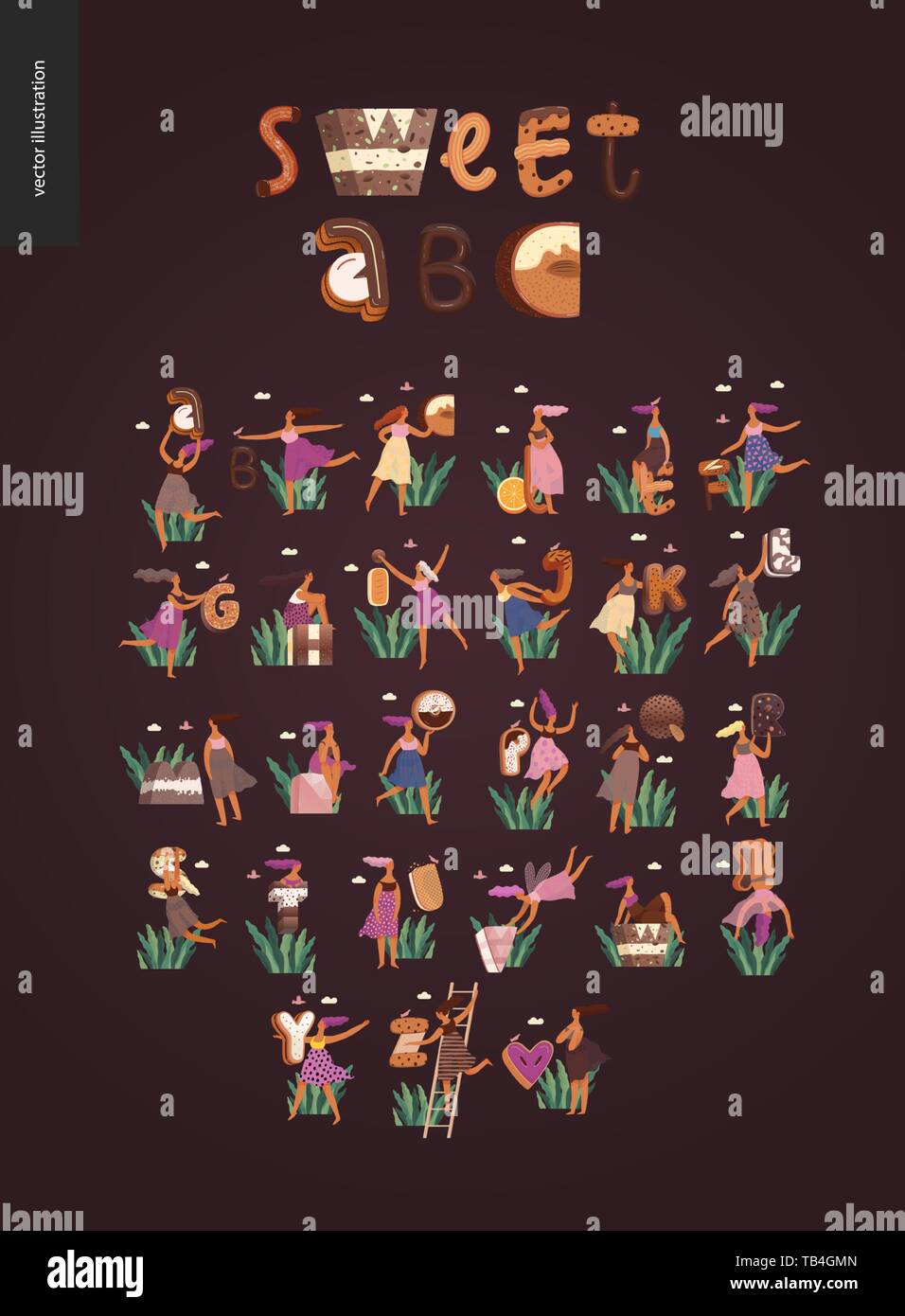 Coo alphabet Stock Vector Images - Alamy
