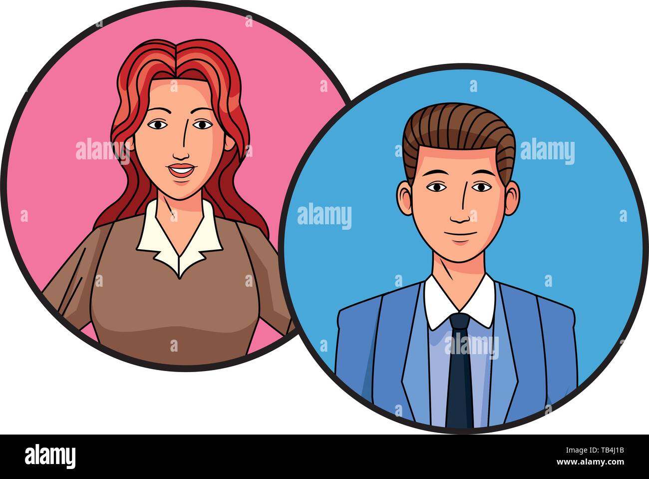 Two business partners in Stock Vector Images - Alamy