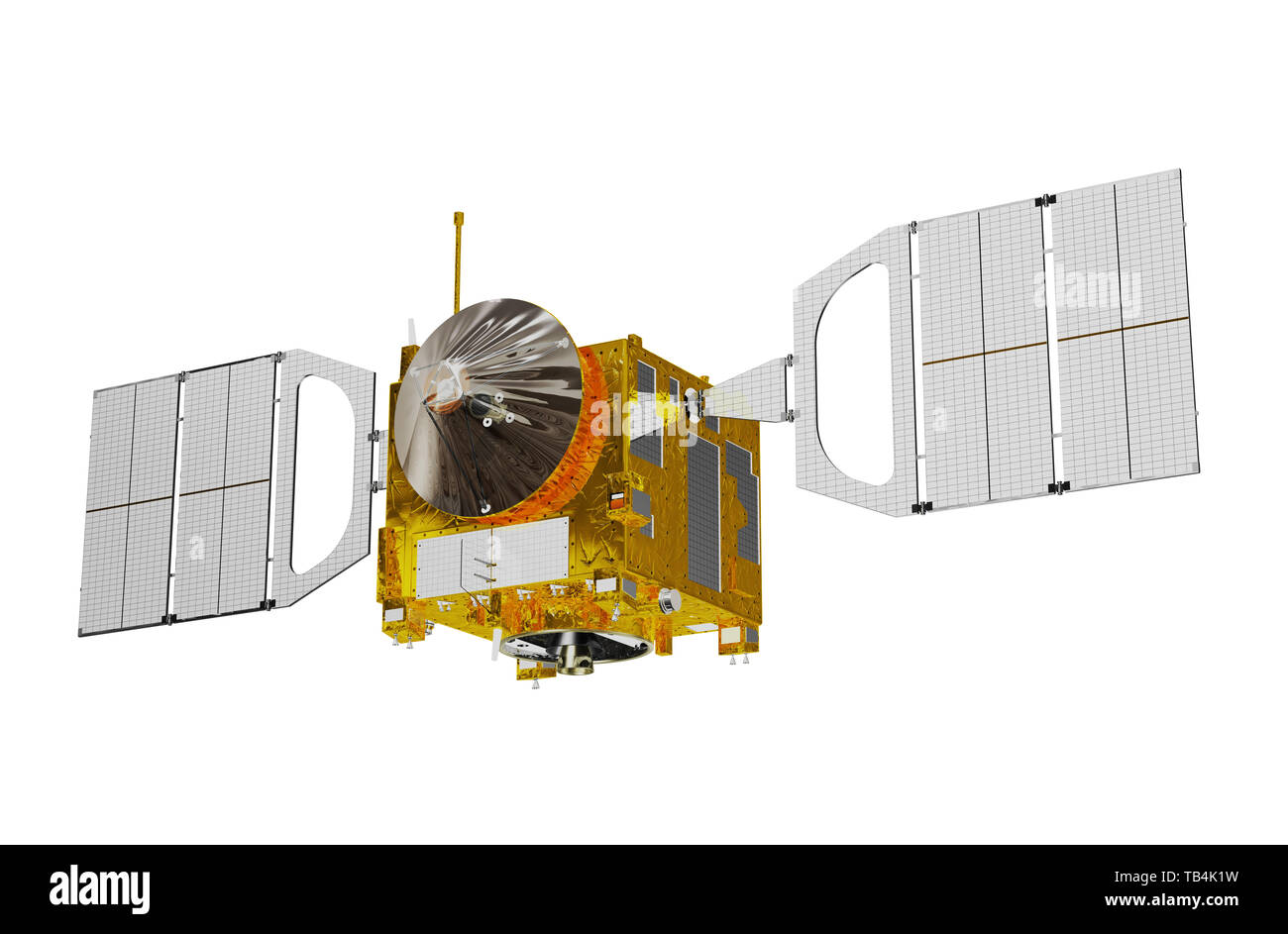 Interplanetary Space Station Isolated On White Background. 3D ...