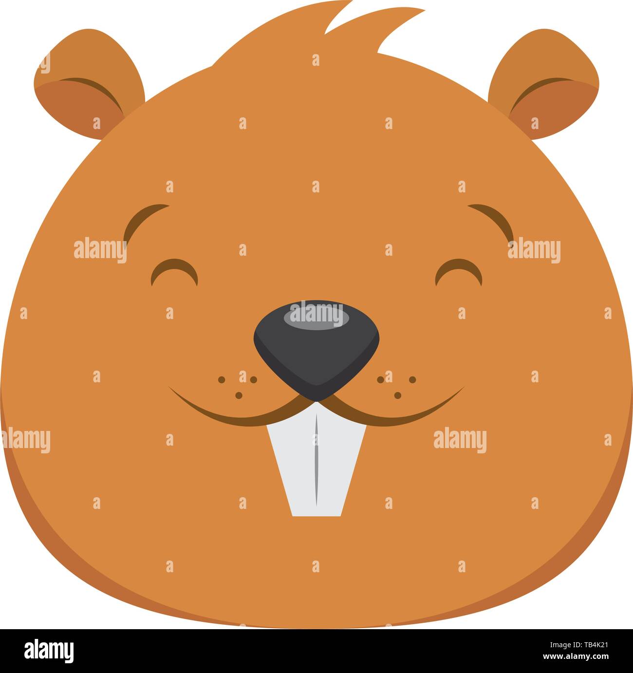 beaver face animal cartoon character Stock Vector Image & Art - Alamy