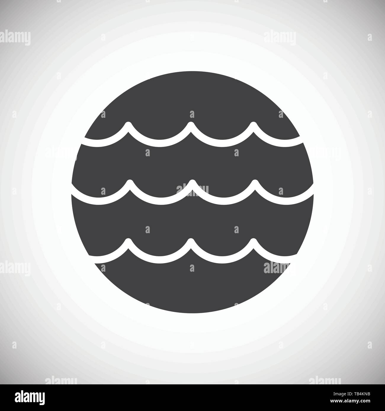 Wave icon on background for graphic and web design. Simple vector sign ...
