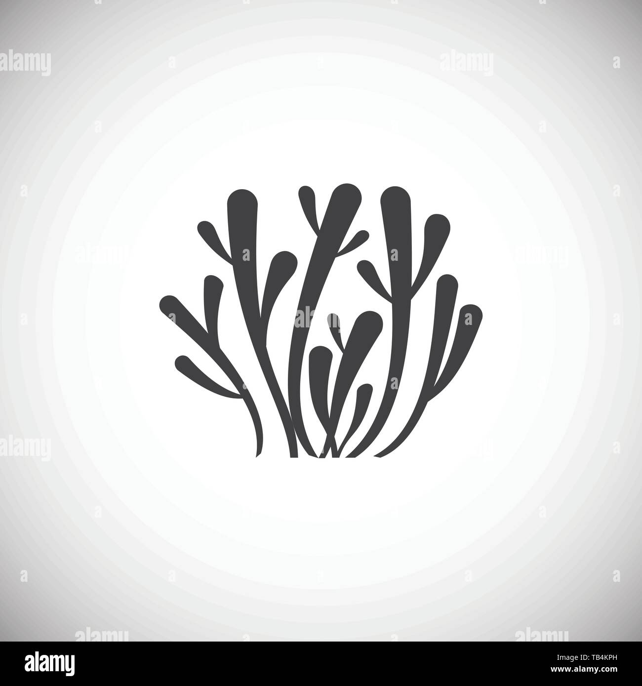 Coral icon on background for graphic and web design. Simple ...