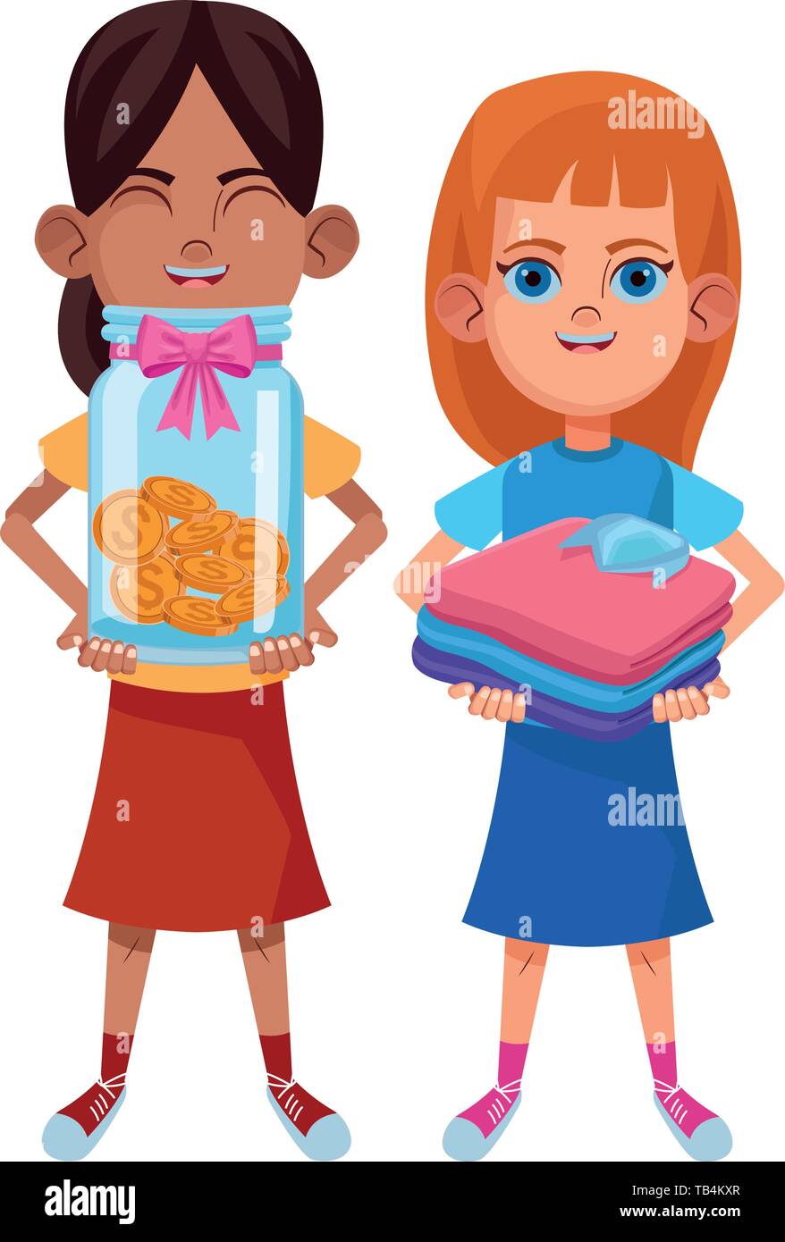 young kids avatar carton character Stock Vector Image & Art - Alamy