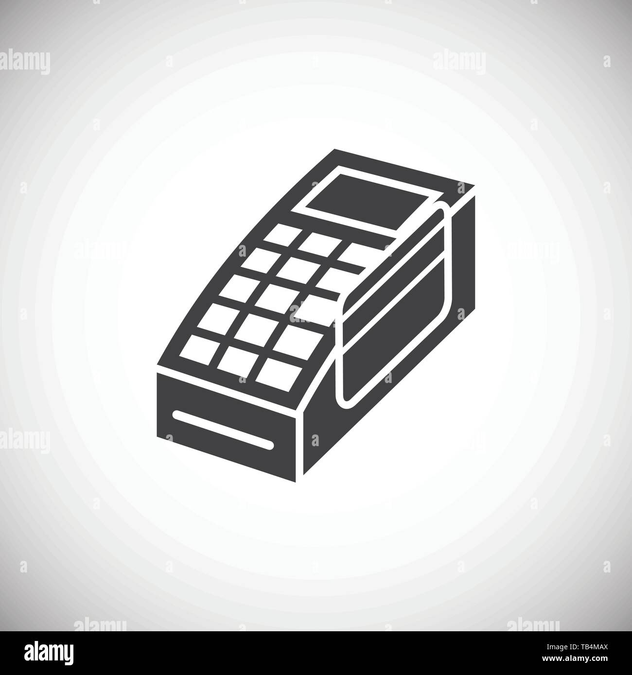 Pos terminal icon on background for graphic and web design. Simple ...