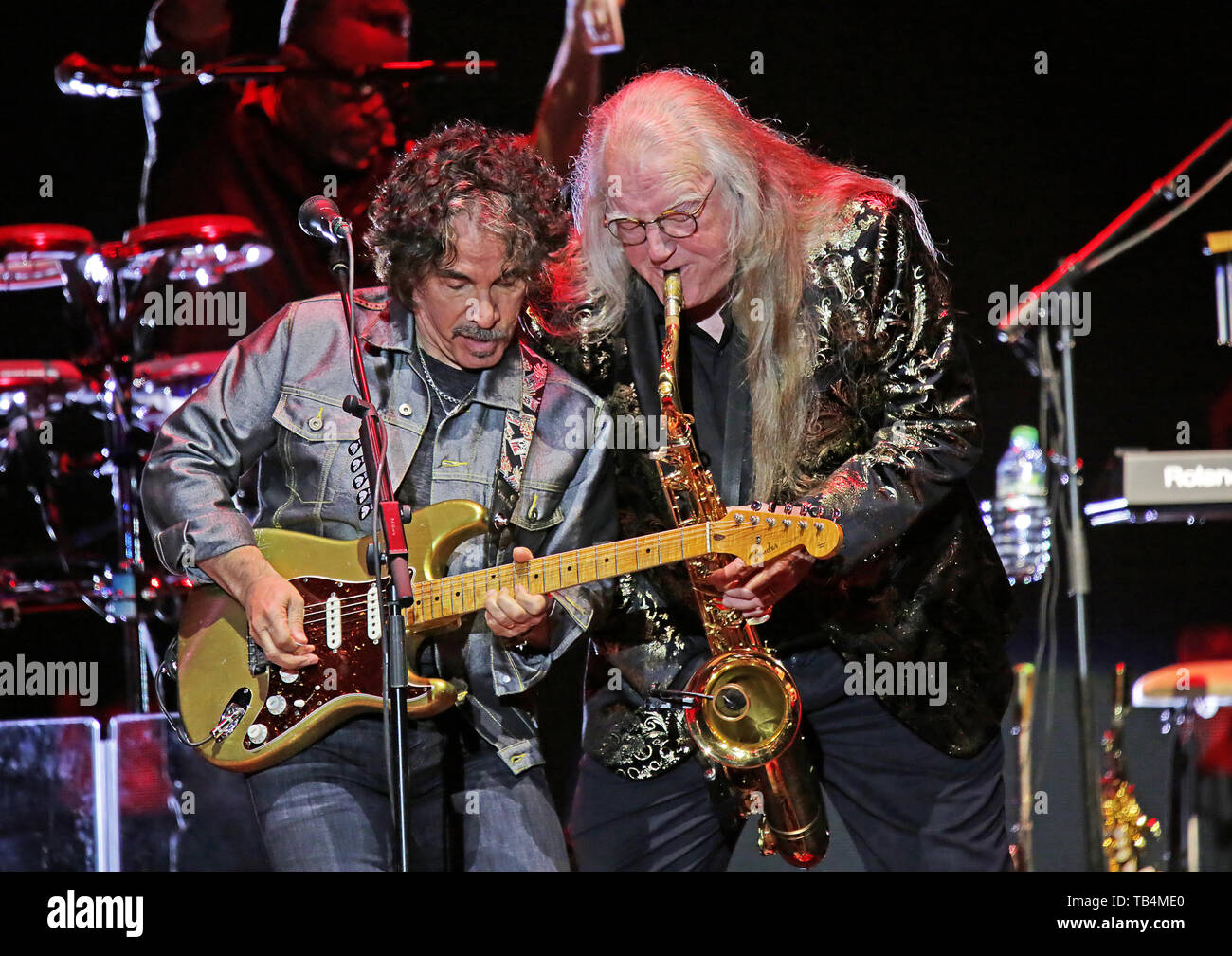 Hall & Oates performing at Manchester Arena Featuring: Hall & Oates ...
