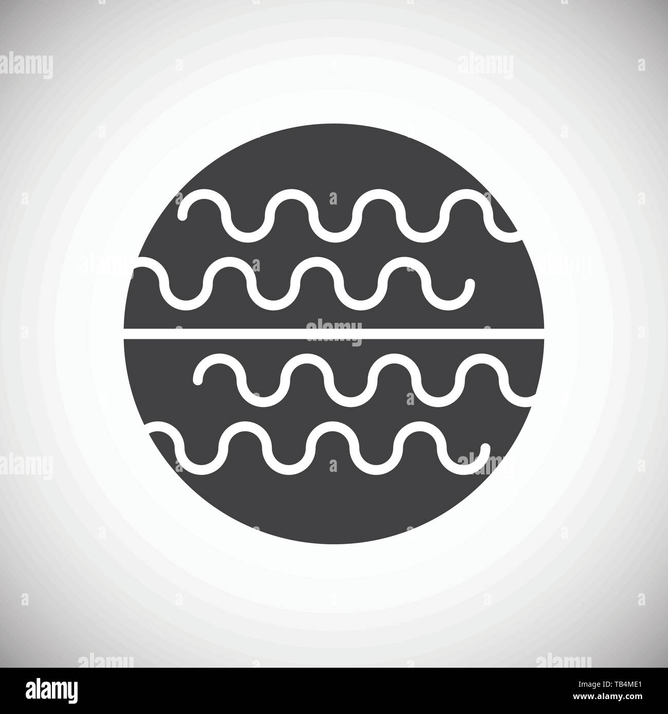 Wave icon on background for graphic and web design. Simple vector sign ...