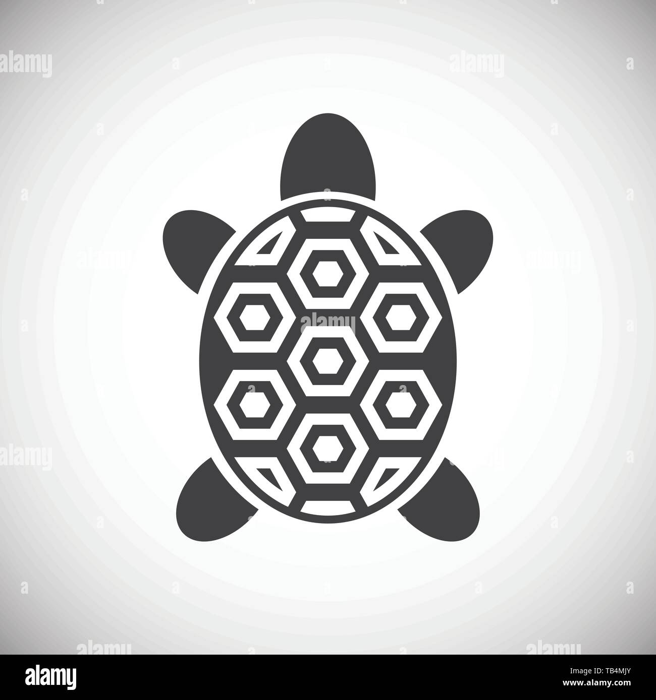 Sea turtle icon on background for graphic and web design. Simple ...
