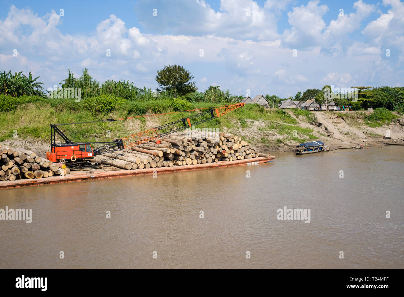 Logging boat hi-res stock photography and images - Alamy