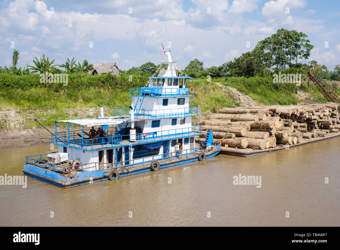 Logging boat hi-res stock photography and images - Alamy