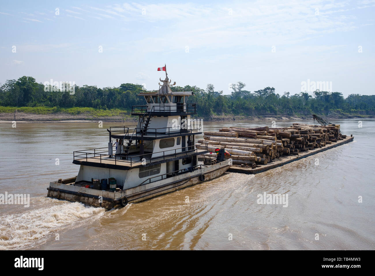 Logging boat hi-res stock photography and images - Alamy