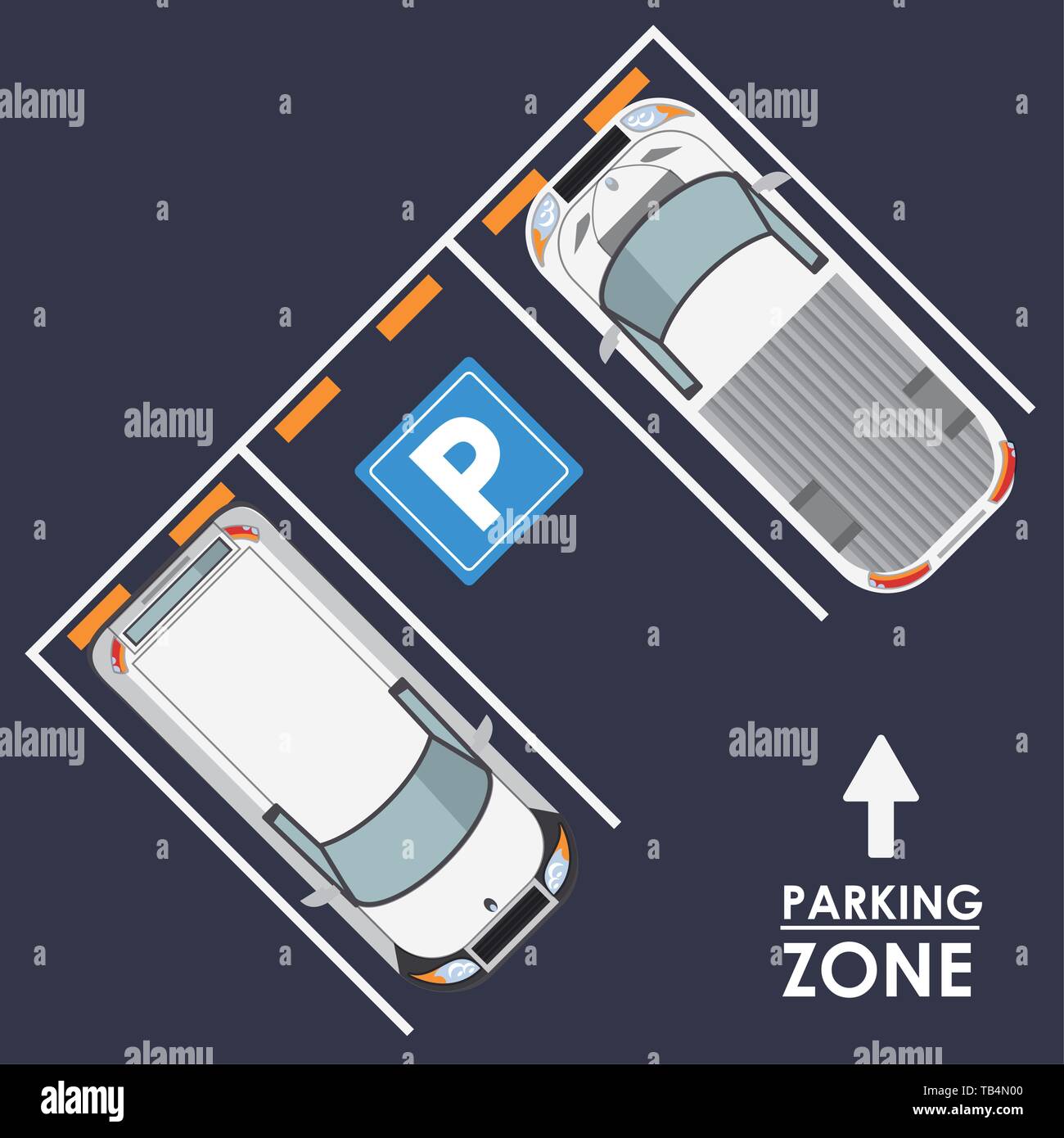 Parking zone topview Stock Vector Image & Art - Alamy