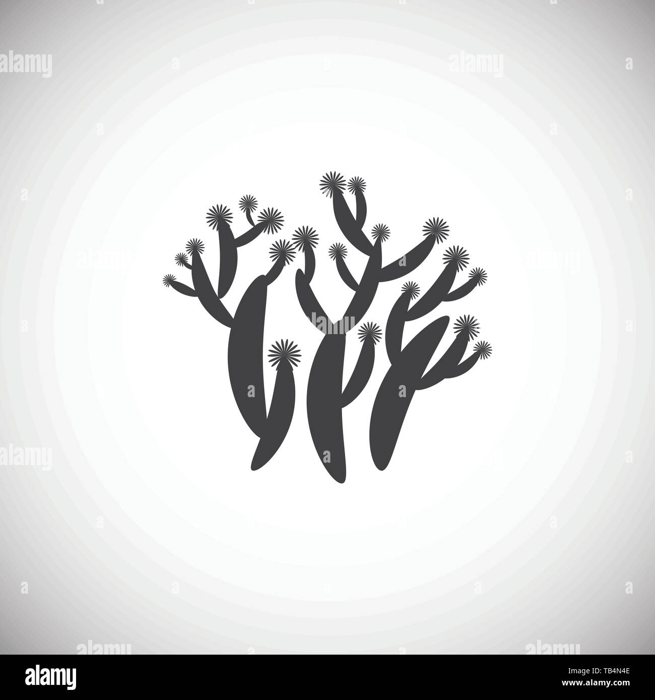 Coral icon on background for graphic and web design. Simple ...