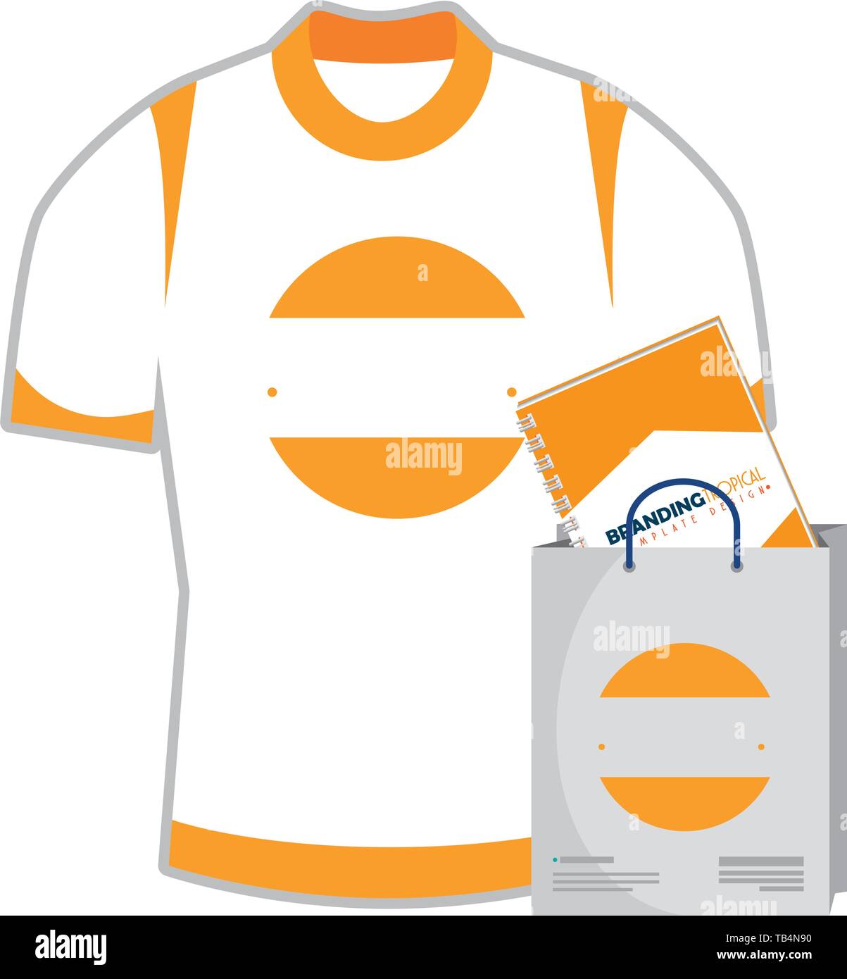 Shopping bag commercial clothes Stock Vector Images - Alamy